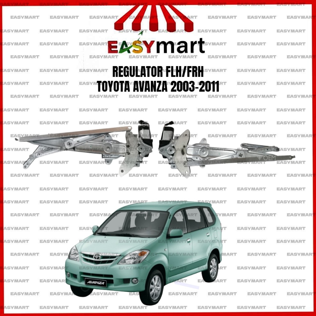 TOYOTA AVANZA First generation (F600) POWER WINDOW GEAR MOTOR REGULATOR ...