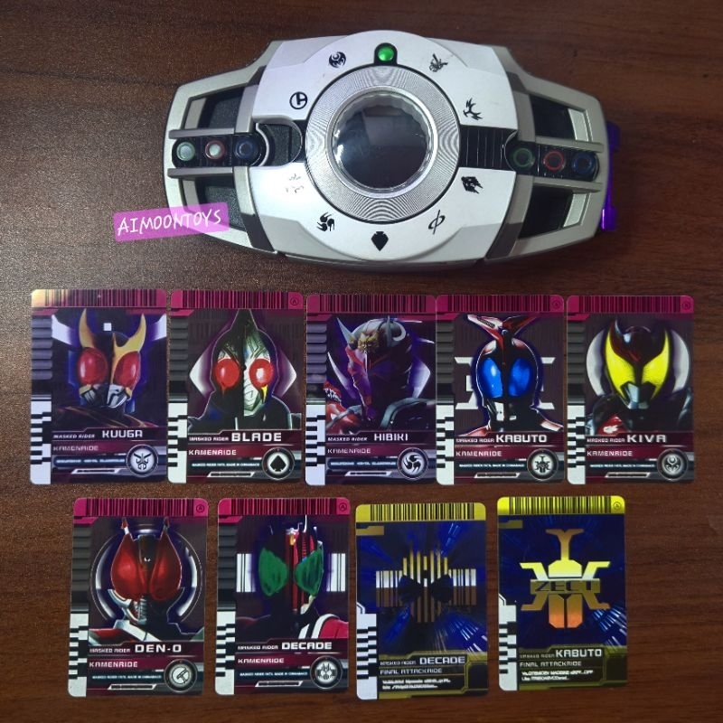 DX Decadriver Deca Driver Belt + 9pcs KO Ride Cards Kamen Rider Decade ...