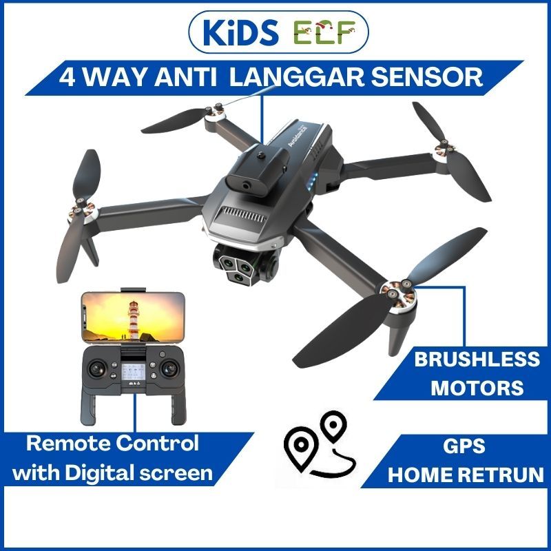 (2KM Distance)K998 EIS Stabilization GPS Drone with Obstacle Sensor ...