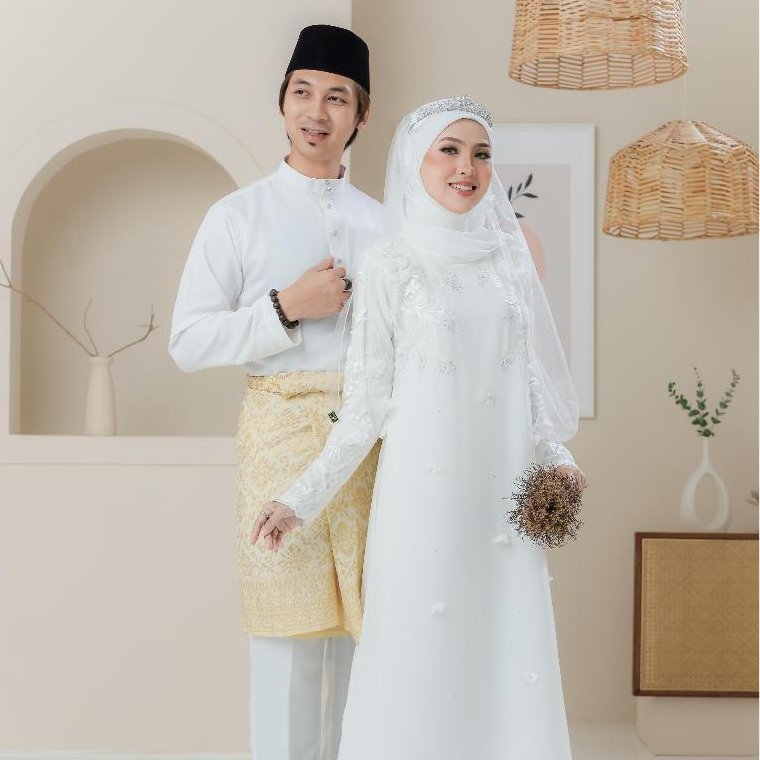 DRESS ROSE EXCLUSIVE | TUNANG | NIKAH | SANDING | BY HABIBI BOUTIQUE ...