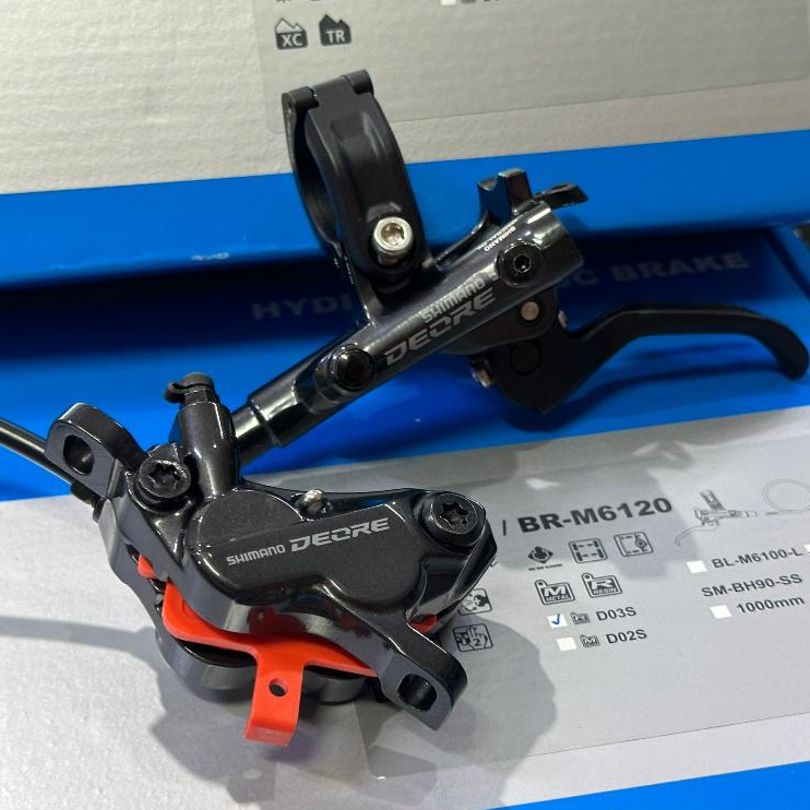 SHIMANO DEORE M6120 HYDRAULIC DISC BRAKE CALIPER 4 PISTON | Shopee Malaysia