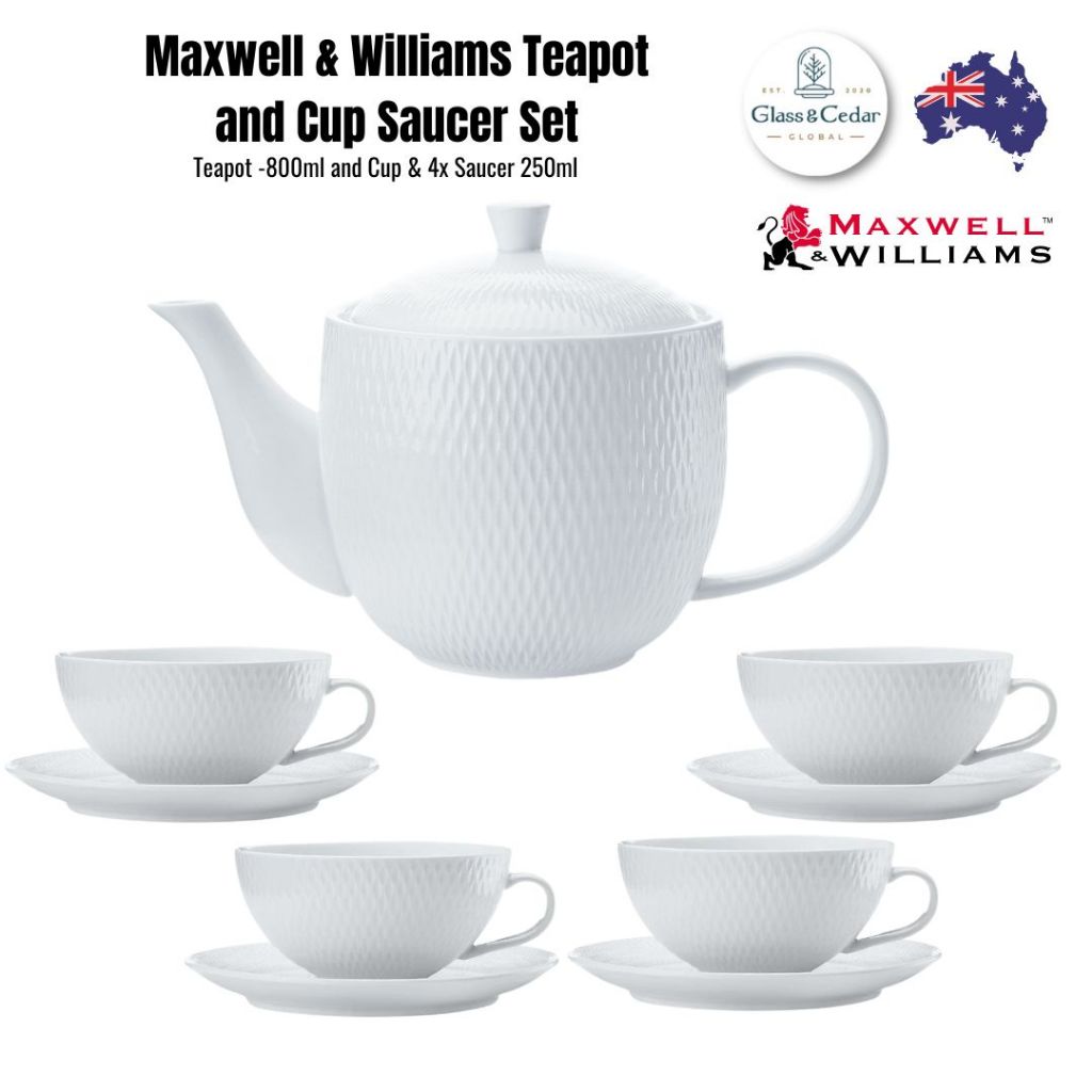 (IMPORTED 🇦🇺) Maxwell & Williams Teapot and Cup Saucer Set /Teapot ...