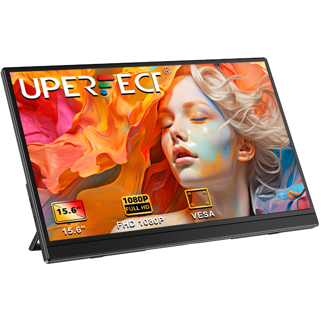 UPERFECT Small computer monitor 15.6 FHD external monitor for laptop ...