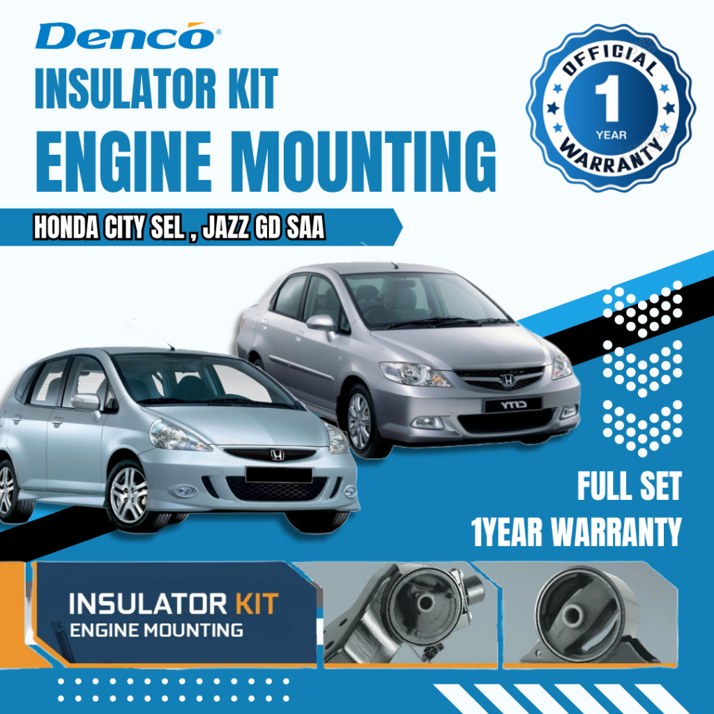 DENCO ORIGINAL - HONDA CITY SEL/ JAZZ,FIT GD SAA "INSULATOR KIT ENGINE MOUNTING"' | Shopee Malaysia