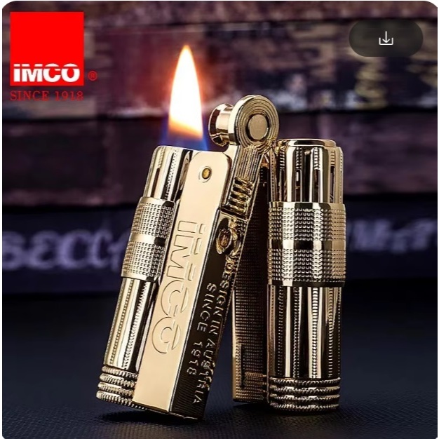 IMCO 6700 Lighter Gasoline Vintage Style Oil Petrol Refillable Flint ...