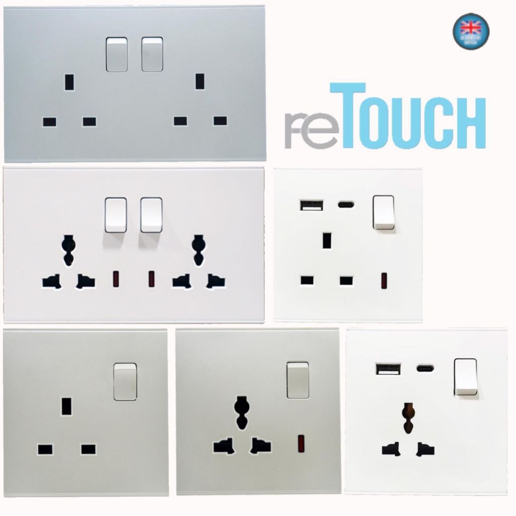 [reTouch Switch] ELEGANCE SENSE'S SWITCHES PEARL WHITE SERIES | Shopee ...