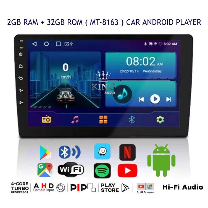CarPlay Android Auto 2GB+32GB Android MT8163 4-CORE TURBO PROCESSOR 9 ...