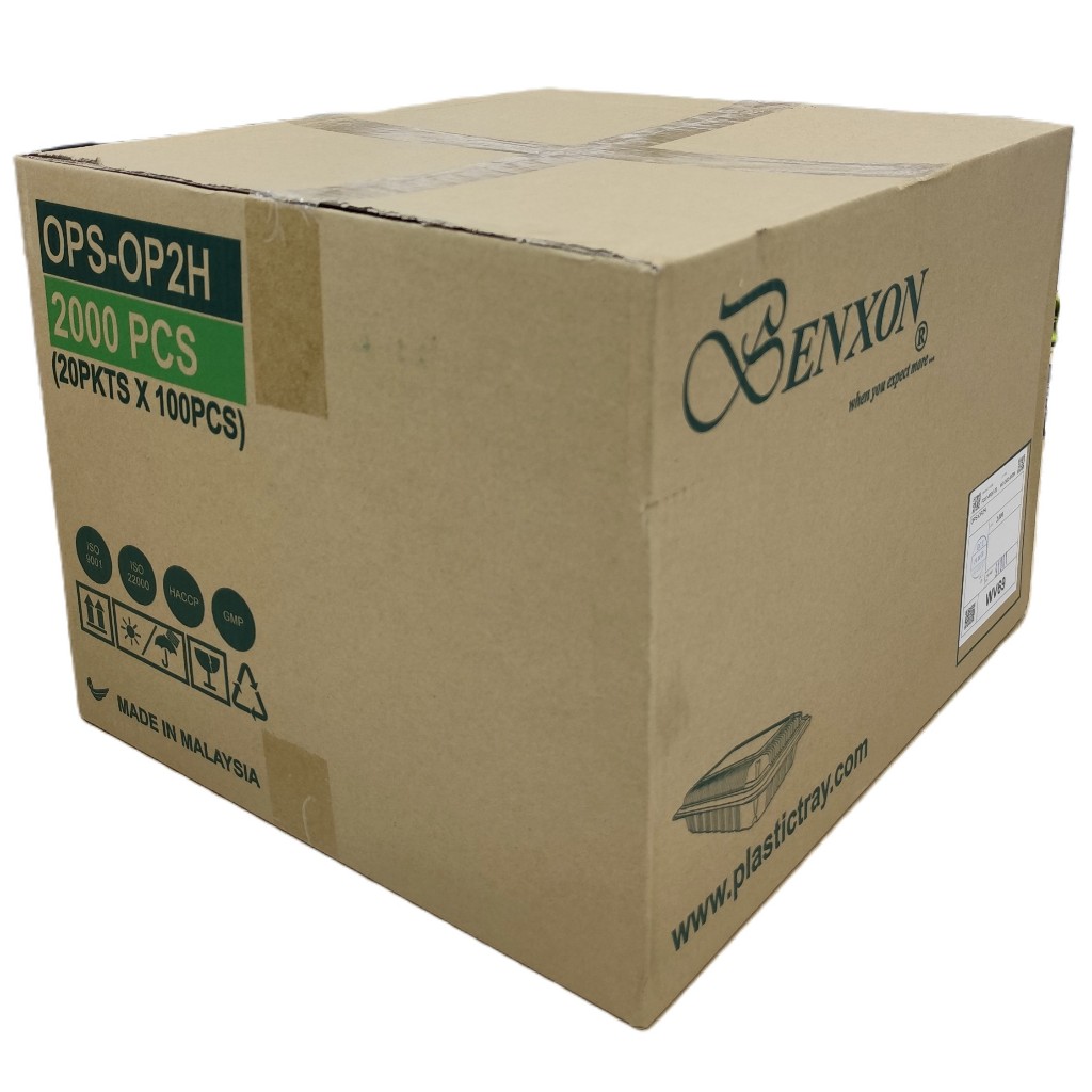 OPS-OP2H PLASTIC TRAY / Bekas Kuih BENXON OPS Box OP1H [2000pcs/ctn ...