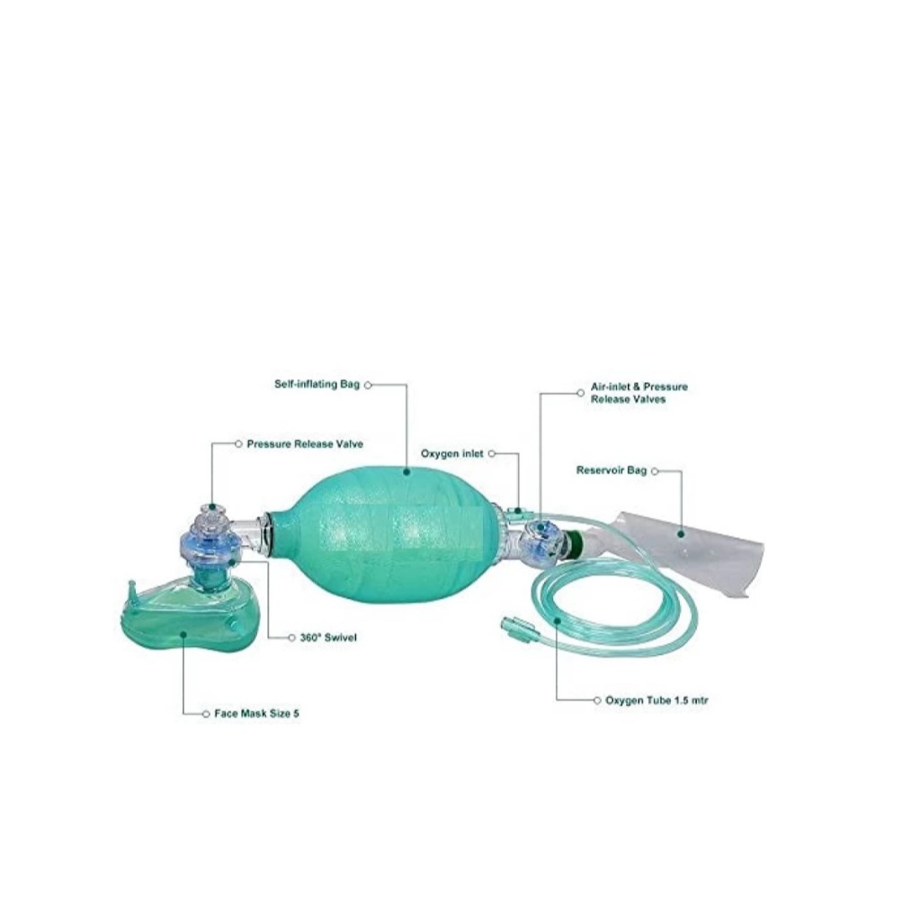 AMBU BAG SILICONE RESUSCITATORS ADULT-MDA APPROVED ITEM MEDICAL USE | Shopee Malaysia