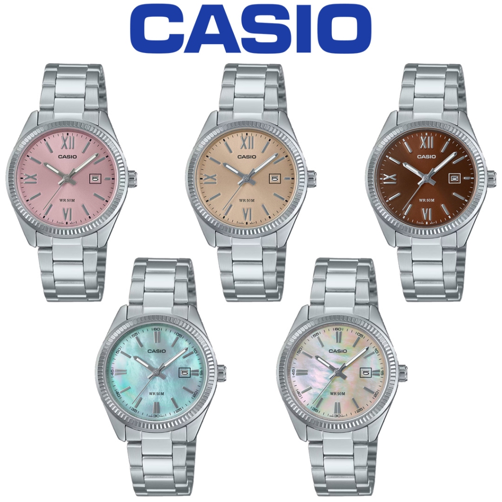 Casio Stainless Steel Band Ladies Watch LTP-1302DD | Shopee Malaysia