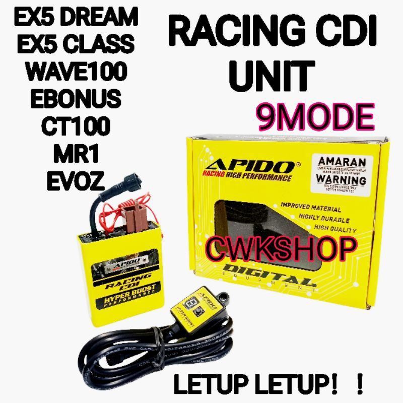 EX5 LC135 W125 KSR DREAM RACING CDI LETUP LETUP APIDO 9MODE | Shopee Malaysia