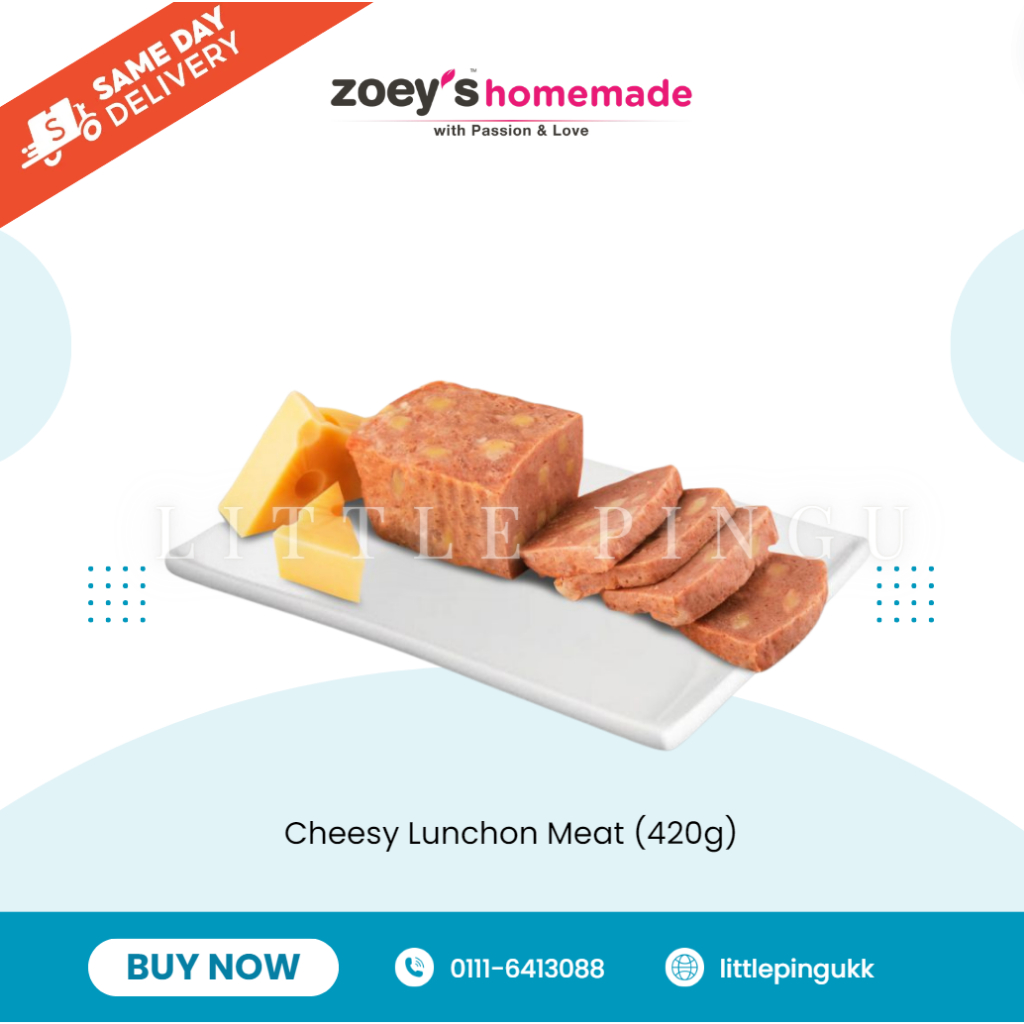 Zoey Homemade Kids Food Cheesy Luncheon Meat (420g) | Shopee Malaysia