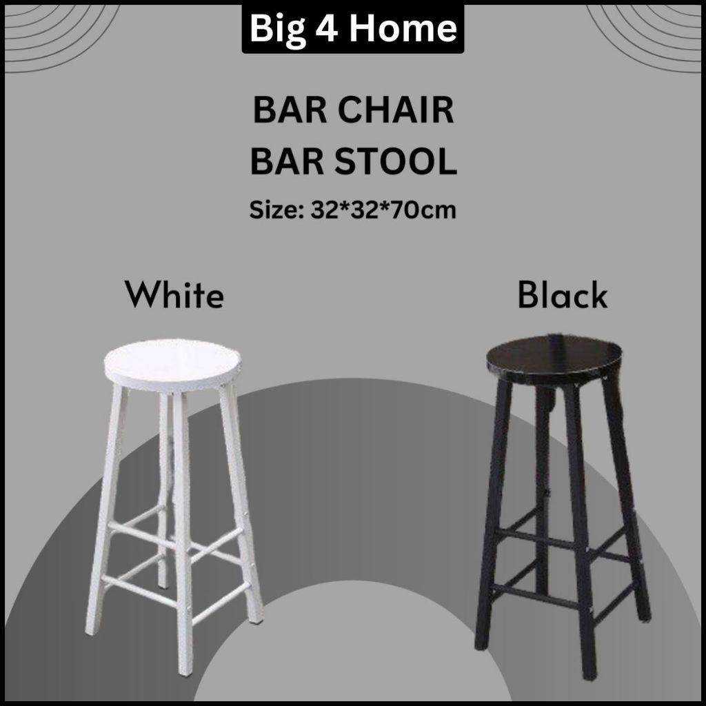 70cm Wooden Bar Chair Wooden Bar Stool Dinning Chair Counter Stool ...