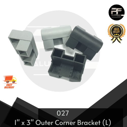 PVC Bracket Model: 027 - 1" x 3" Outer Corner Bracket (Bracket PVC ...