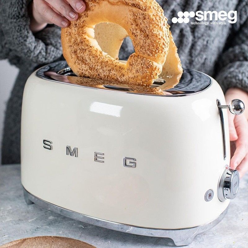 SMEG Italian Retro Toaster Multi functional TSF01 Toaster Household 2 ...
