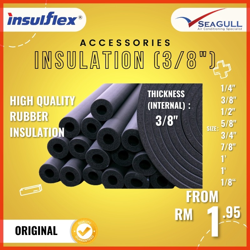 Insulflex/Superlon Tubing Insulation (3/8 Thickness) 2meters 6 feets ...
