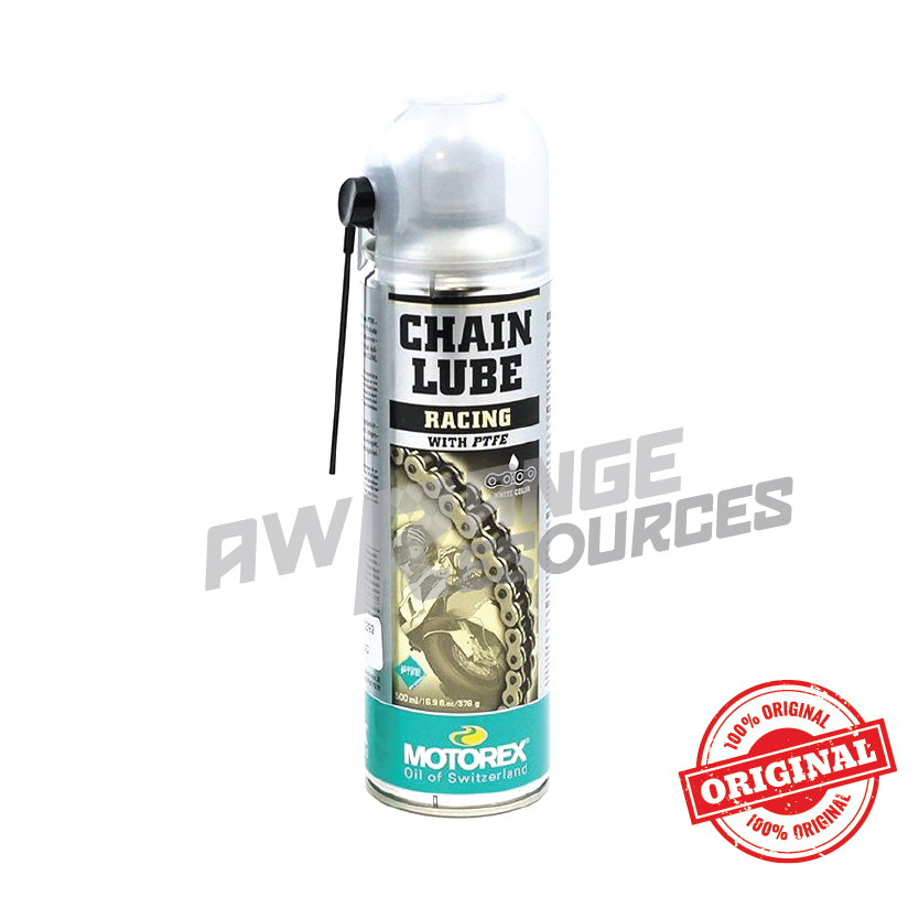 MOTOREX CHAIN LUBE RACING with PTFE (500ml) | Shopee Malaysia