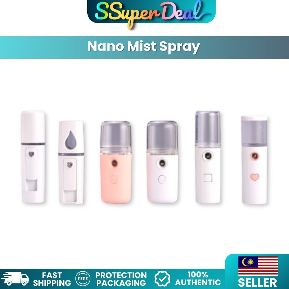 (Ready Stock) Cute Mini Mist Sprayer 30ml Nano Mist Spray USB ...
