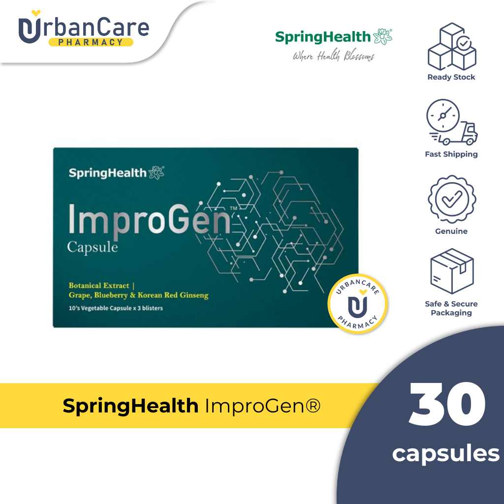 SpringHealth ImproGen® Vegetable Capsules (30’S) | Shopee Malaysia