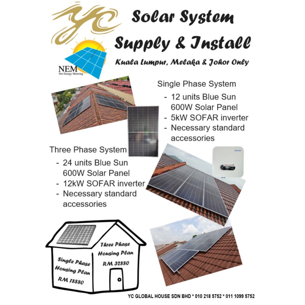 NEM Solar System Supply and Install for Melaka, KL and Johor only ...