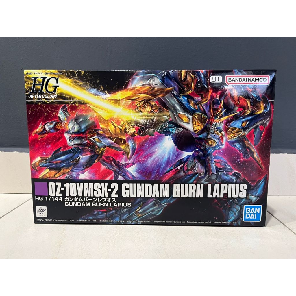 [READY STOCK] PREMIUM BANDAI HG 1/144 Burn Lapius Gundam PBandai ...