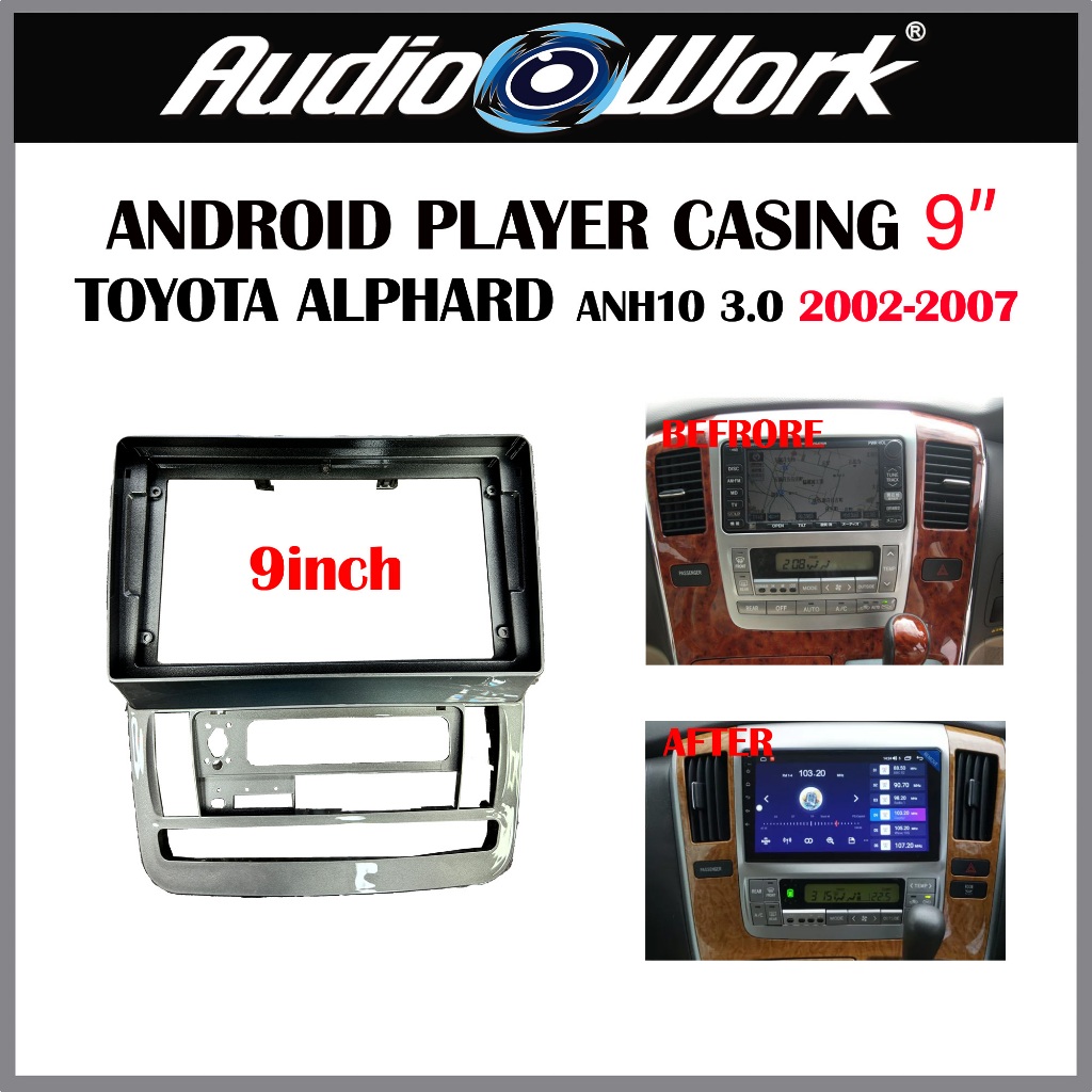 Toyota Alphard ANH10 2002-2007 3.0CC 9 Inchi Untuk Android Player ...
