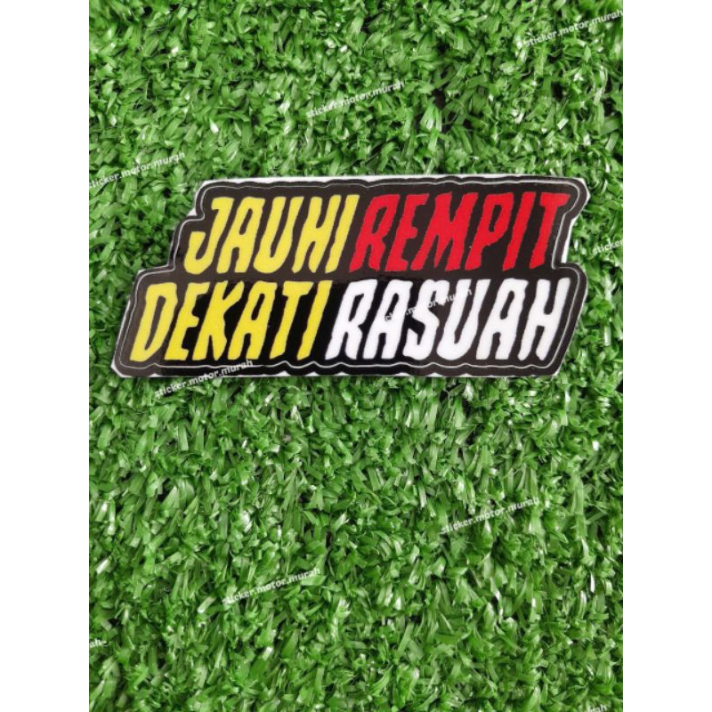 STICKER MINI JAUHI REMPIT , DEKATI RASUAH | Shopee Malaysia