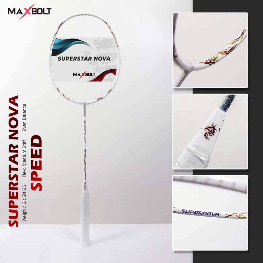 Raket Badminton Maxbolt Superstar Nova Dragon Edition | Shopee Malaysia