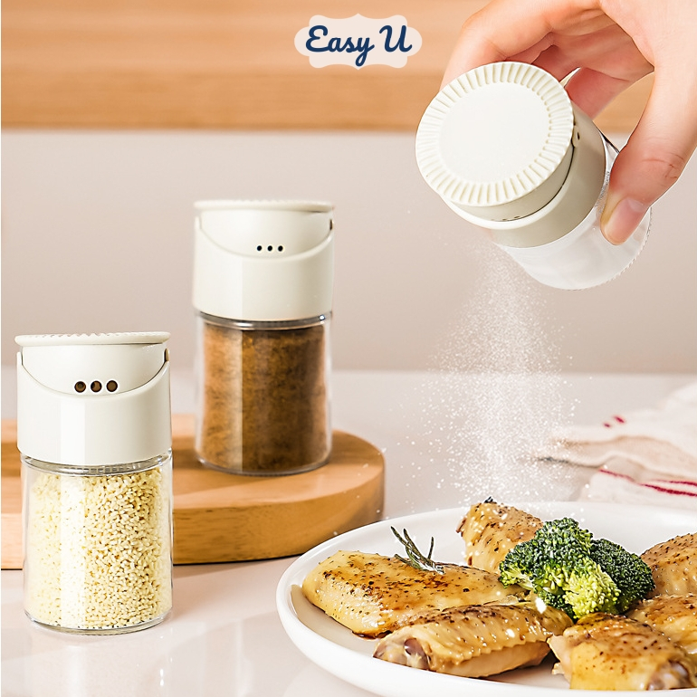 100ML Double Holes Seasoning Shaker Bottle | Pepper Salt Chili Powder ...