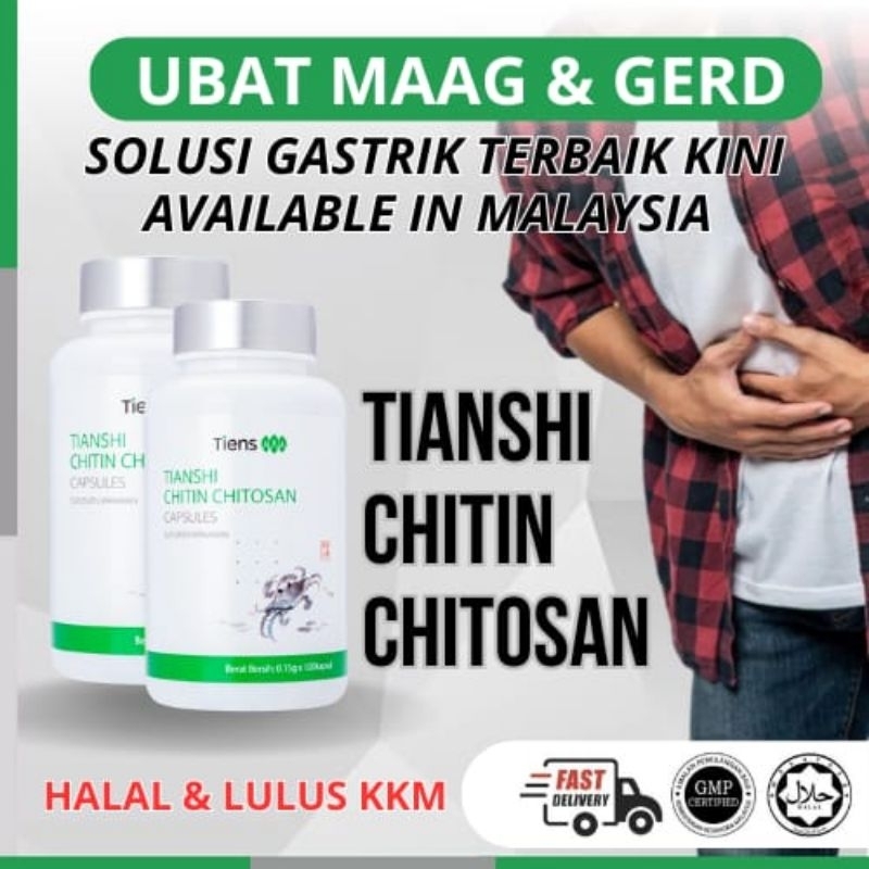 UBAT MAAG AKUT CAPSULE - CHITIN CHITOSAN BERKESAN MENGATASI RASA SAKIT ...