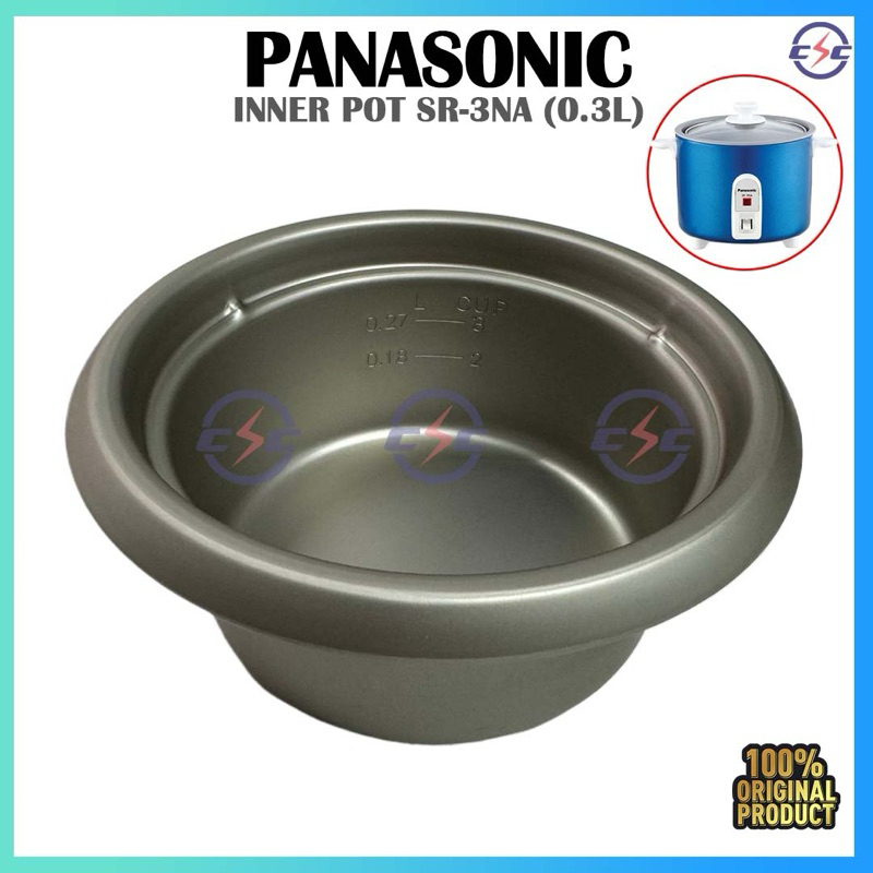 PANASONIC RICE COOKER 0.3L INNER PAN FOR MODEL SR-3NA | Shopee Malaysia