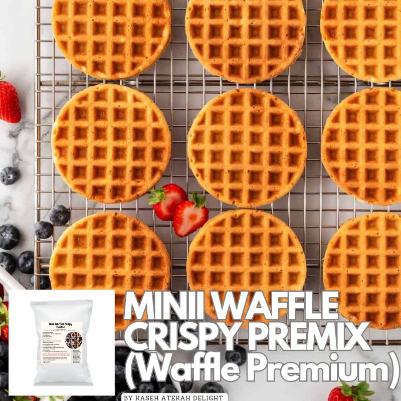 [PREMIUM MINI PACK WAFFLE 175g] Tepung Waffle Crispy Premix Mini Size 175g Waffles Maker Rangup ...