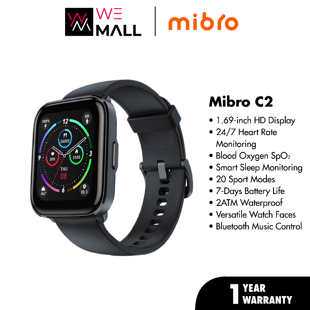 Xiaomi Mibro C2 Smartwatch 1.69inch HD Screen SpO2 Measurement ...