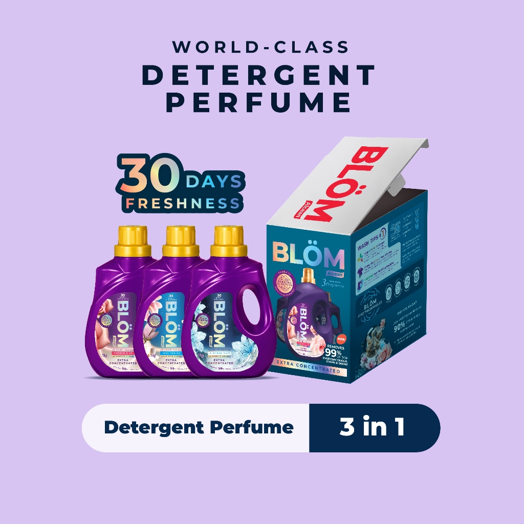 [ONLINE EXCLUSIVE] BLÖM 1KG x 3 Extra Concentrated Premium Laundry ...