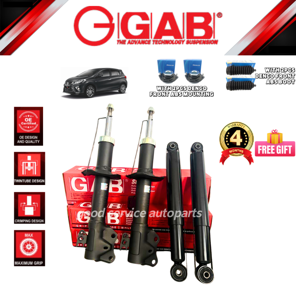 GAB Perodua Myvi Gen 3 D20N ( 2017-) Front (Depan) & Rear (Belakang ...