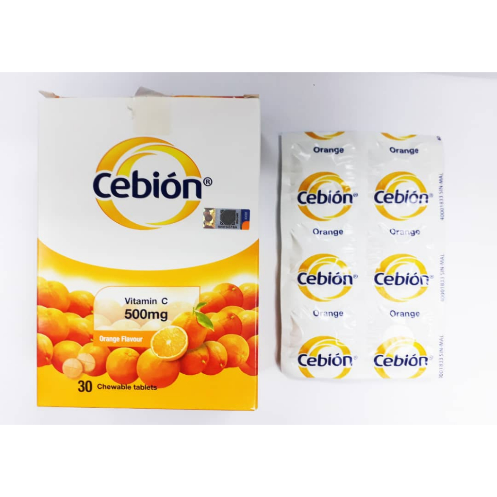 Cebion Vitamin C 500mg Chewable Talet 30's (Exp: 09/2025) | Shopee Malaysia