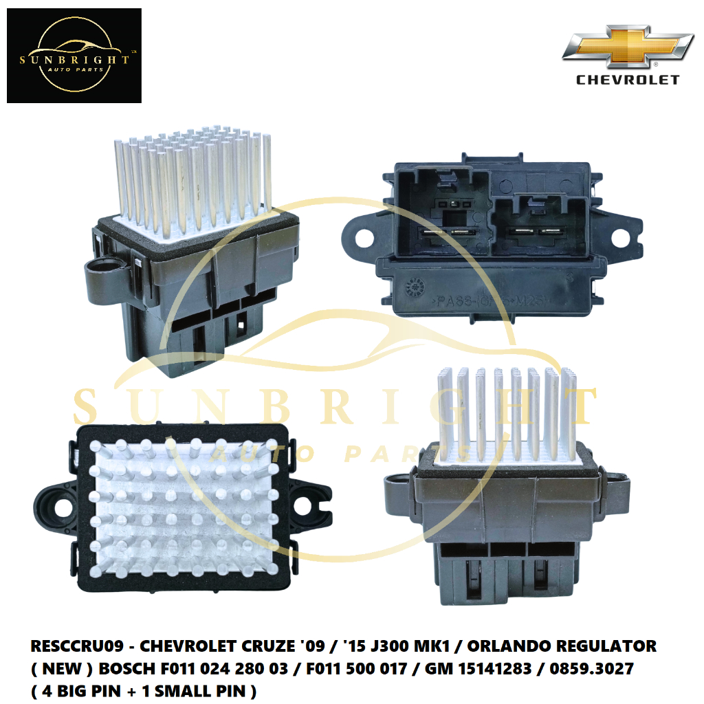 CHEVROLET CRUZE / J300 MK1 / ORLANDO REGULATOR ( NEW ) BOSCH F011 500 ...
