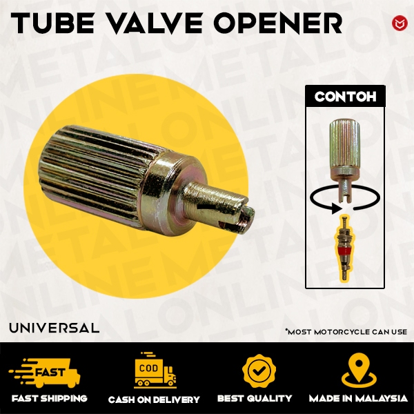 UNIVESAR MOTORCYCLE TUBE VALVE OPENER (Pembuka kepala Tube/Tiub ...