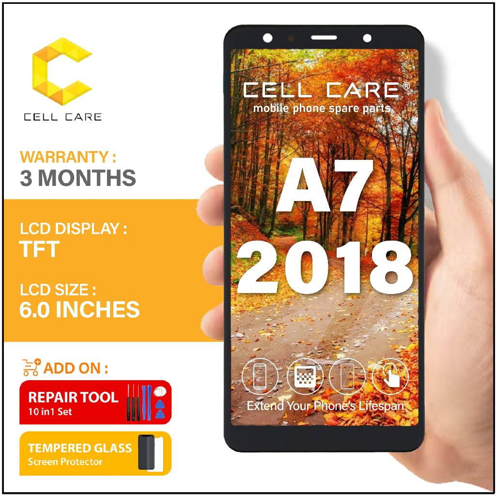 Incell TFT LCD Display Touch Screen Compatible For SAMSUNG A7 2018 ...