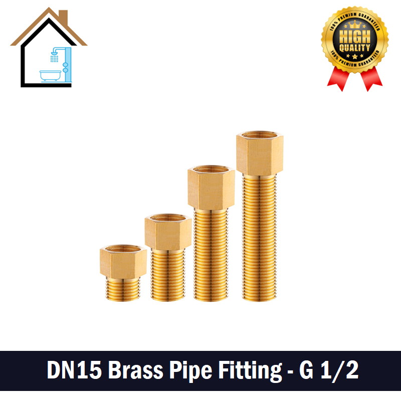 Brass Pipe Fitting Extension Adapter Cold Tap Extension Male Female ...