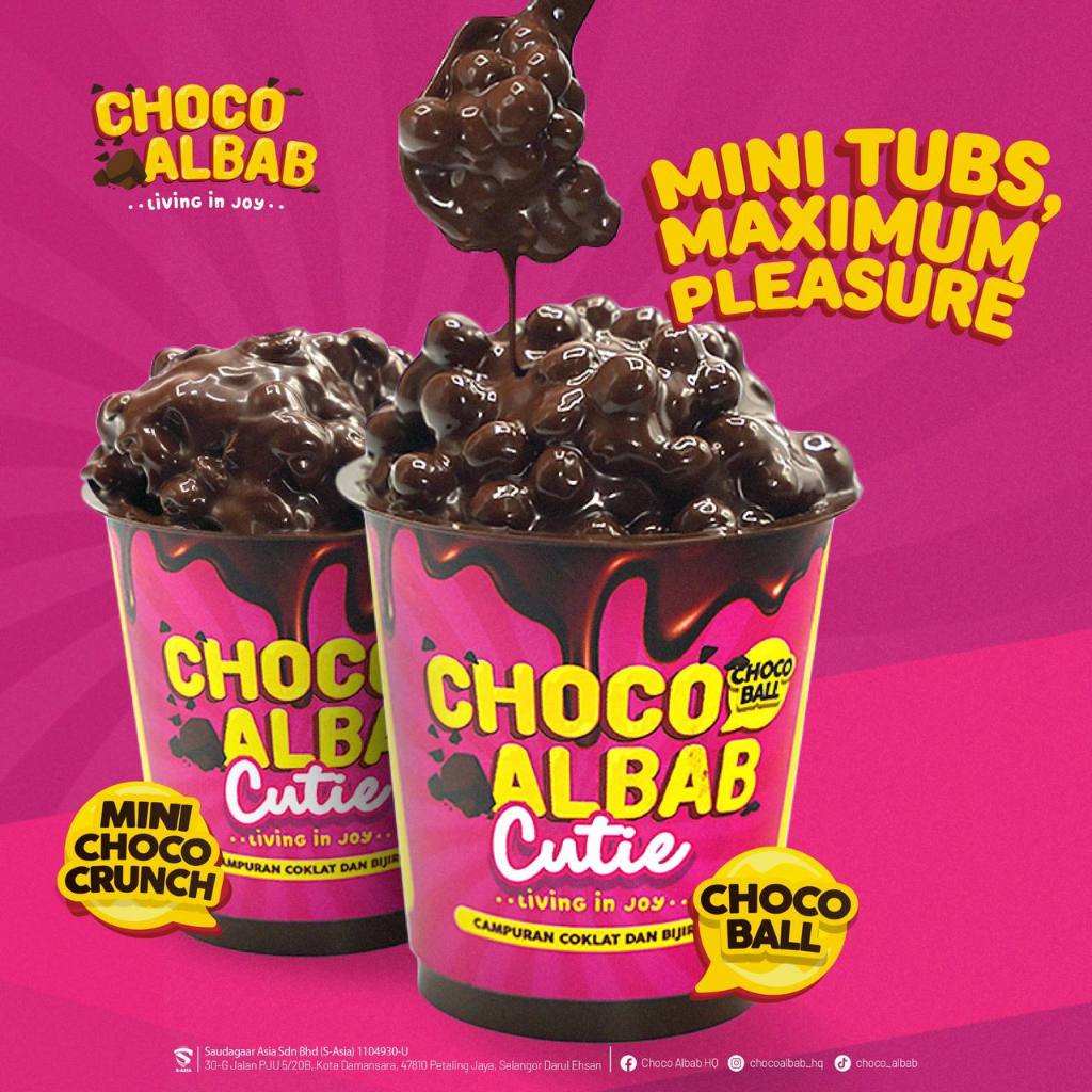 Choco Albab Cutie Choco Tub Choco Jar 85g - Choco Ball, Choco Crunch ...
