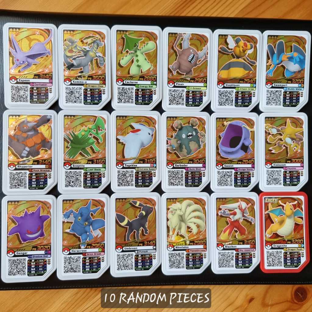 Pokemon Gaole Legend 3,4 & Rush 1,2,3,4 (Original Disk) Shiny 3 Stars ...