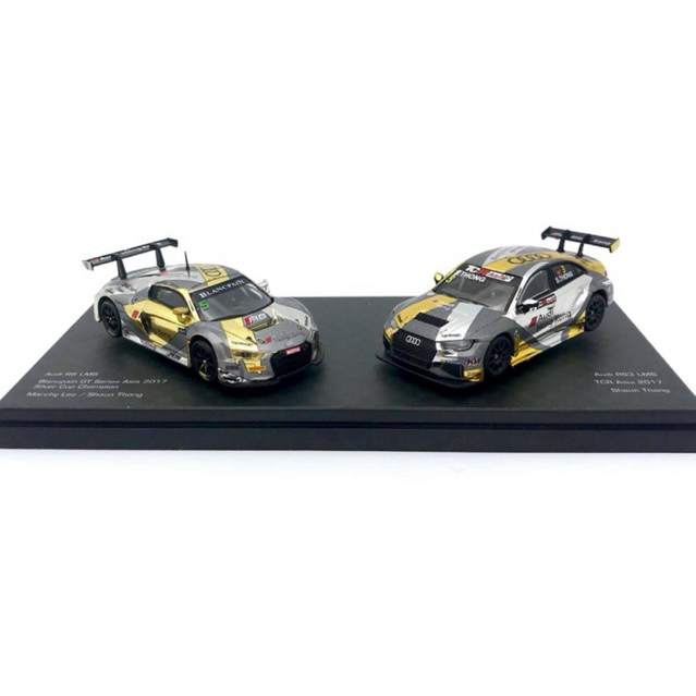 TARMAC WORKS AUDI HK PHOENIX RACING ASIA BOX SET -AUDI R8 LMS and AUDI ...
