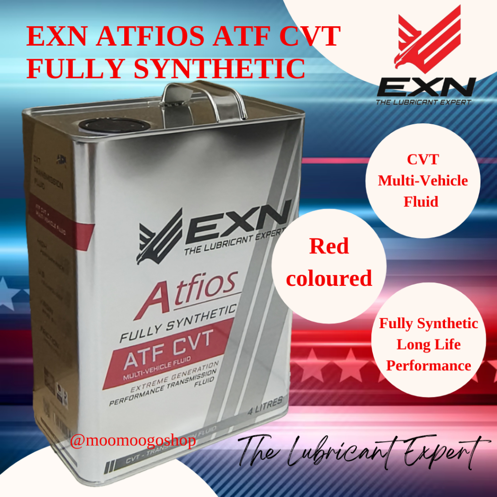 EXN ATFIOS ATF CVT AUTOMATIC TRANSMISSION FLUID FULLY SYNTHETIC 4 LITRES | Shopee Malaysia