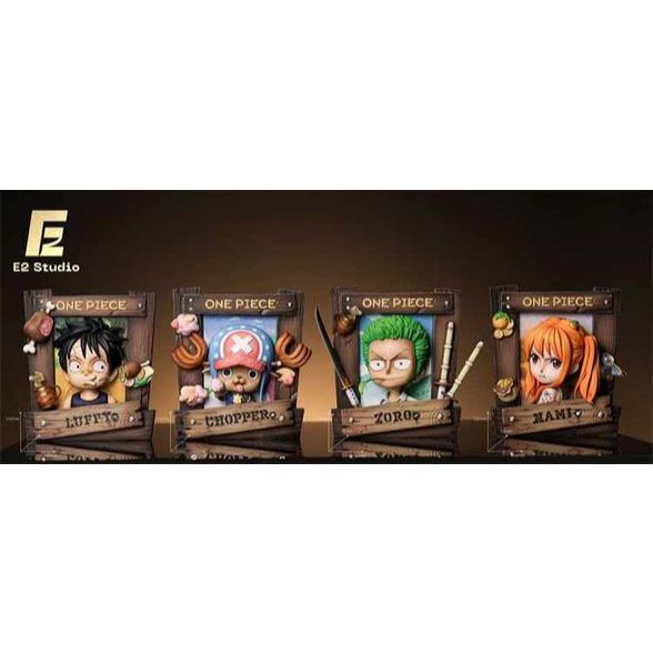 E2 Studio - Luffy, Chopper, Zoro & Nami One Piece Fram Series Resin ...