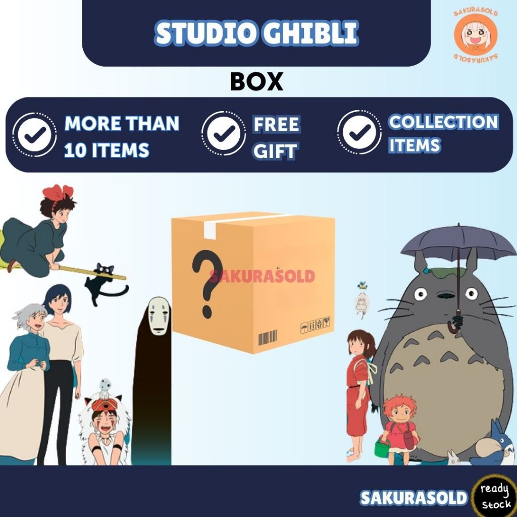 Studio Ghibli Miyazaki Hayao Gift Box Totoro Howl's Moving Castle ...