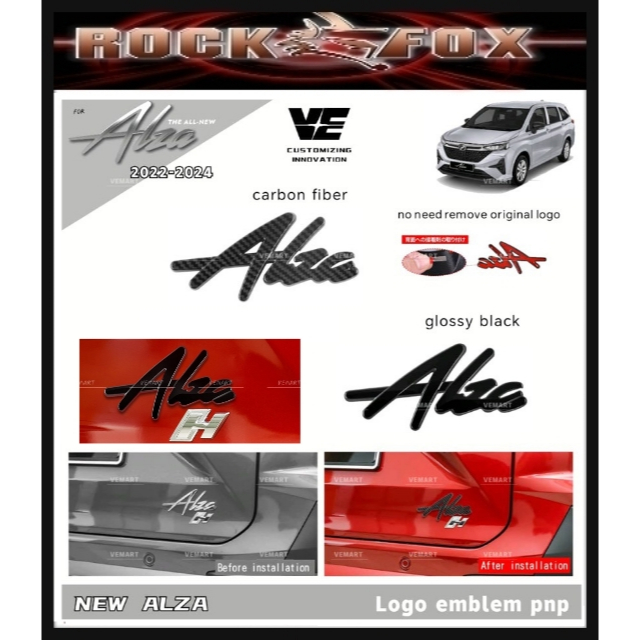 Perodua ALZA 2022-2024 / ALZA New Car Logo Emblem Accessories Plug n ...