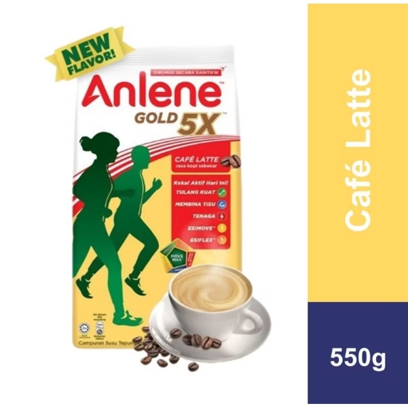 ANLENE ACTIFIT/GOLD MILK POWDER - CHOCOLATE/CAFE LATTE (550g/600g ...