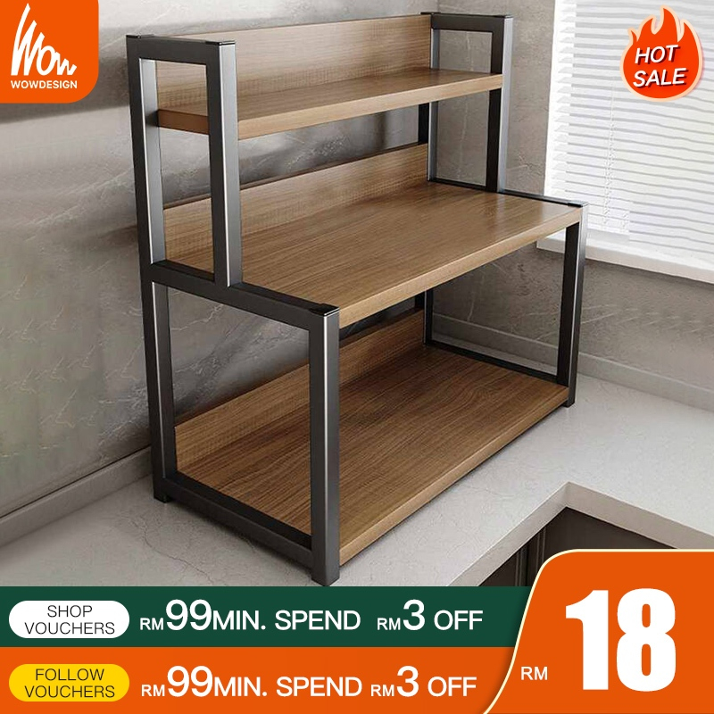 Kitchen Storage Rack Spice Rack Kitchen Rak Rempah Kitchen Organizer ...