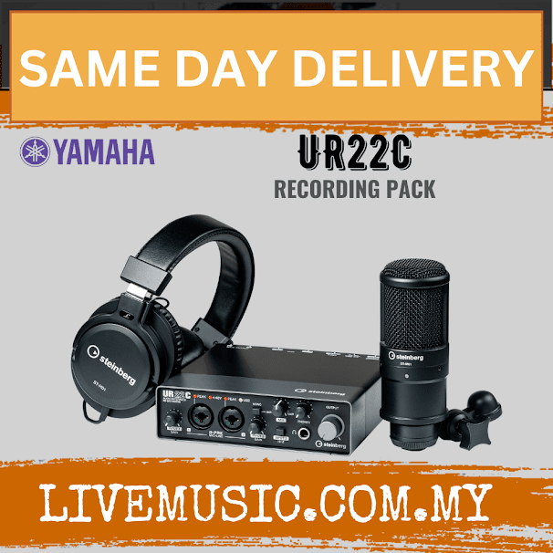 Yamaha Steinberg UR22C USB Audio Interface / Recording Pack ( UR-22C / UR 22C ) | Shopee Malaysia